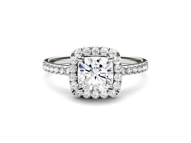 Click here for 14K White Gold Moissanite by Charles & Colvard 6mm... prices