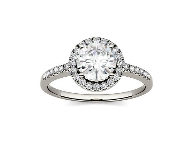 Click here for 14K White Gold Moissanite by Charles & Colvard 6.5... prices