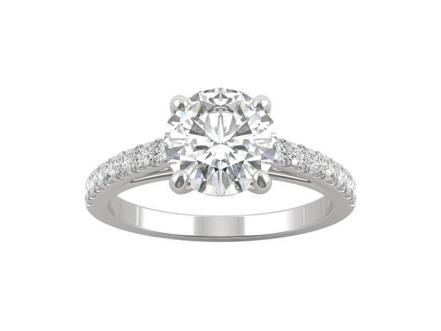 Click here for 14K White Gold Moissanite by Charles & Colvard 8.0... prices