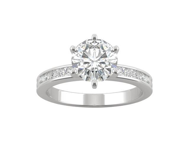 Click here for 14K White Gold Moissanite by Charles & Colvard 7.5... prices