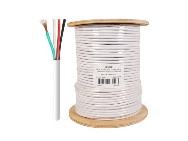 Click here for 500ft Speaker Wire 16AWG 4 Conductor 16/4 CL3 In-W... prices