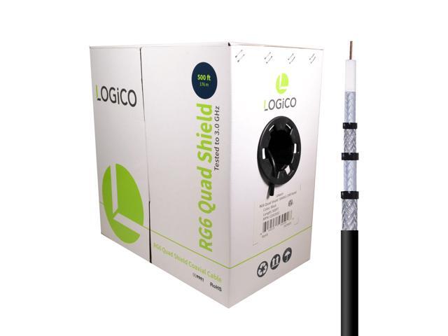 Click here for RG6 Coaxial Cable CCS 18AWG Quad Shield Coax 500ft... prices