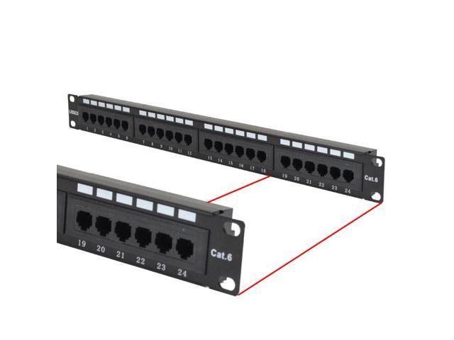 Click here for Cat6 UTP 24 Port Network LAN Patch Panel 1U 110 wi... prices