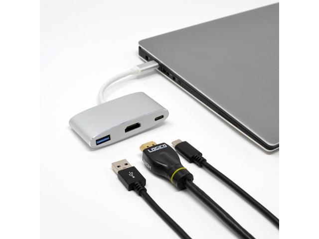 Click here for USB Type C Hub Adapter 3-in-1 4K HDMI USB C 3.1 Fa... prices