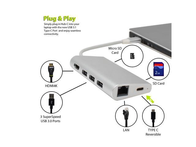 Click here for USB C Type C Hub 8-in-1 Ethernet 4K HDMI USB 3.0 A... prices
