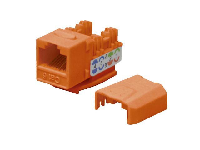 Click here for 100 Pack Cat6 Keystone Ethernet Jack Punch Down 45... prices