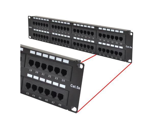 Click here for Cat5e 48 Port Patch Panel Ethernet Network LAN RJ4... prices