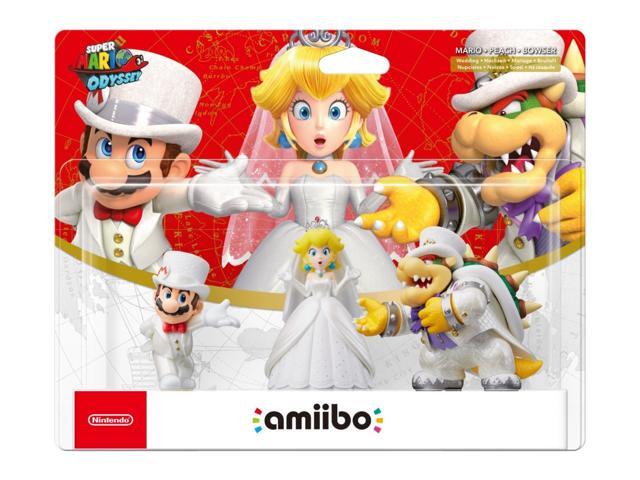 Click here for amiibo mario/peach/bowser wedding 3pack super mari... prices