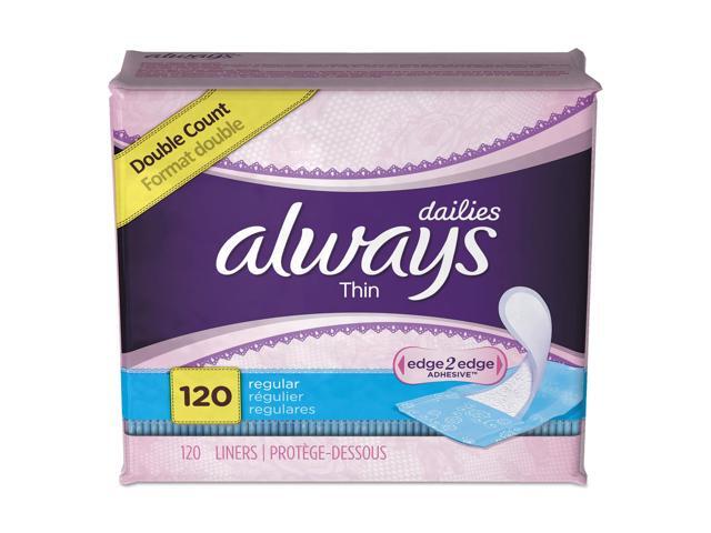 Click here for Dailies Thin Liners  Regular  120/pack  6 Pack/car... prices