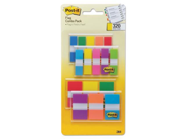 1/2 And 1 Page Flag Value Pack  Nine Assorted Colors  320/pack