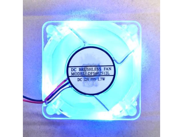 Click here for DC12V 1.7W DFS602512L 6025 6cm 2-Wire Blue Light C... prices