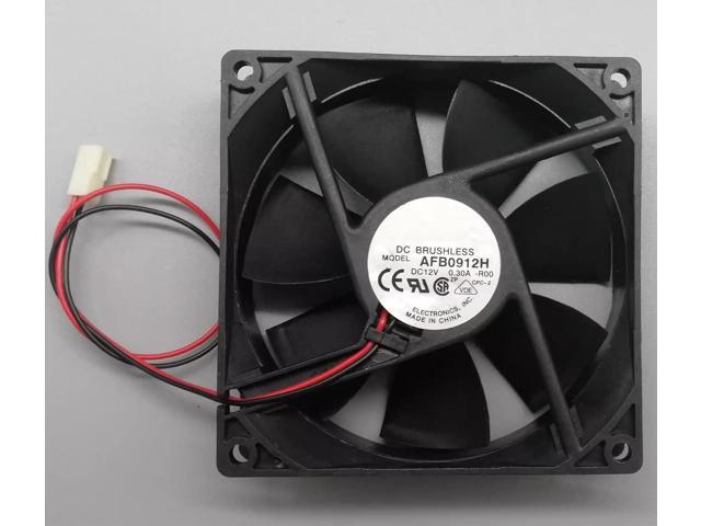 Click here for DC12V 0.30A AFB0912H 9025 9cm 2-wire dual ball bea... prices