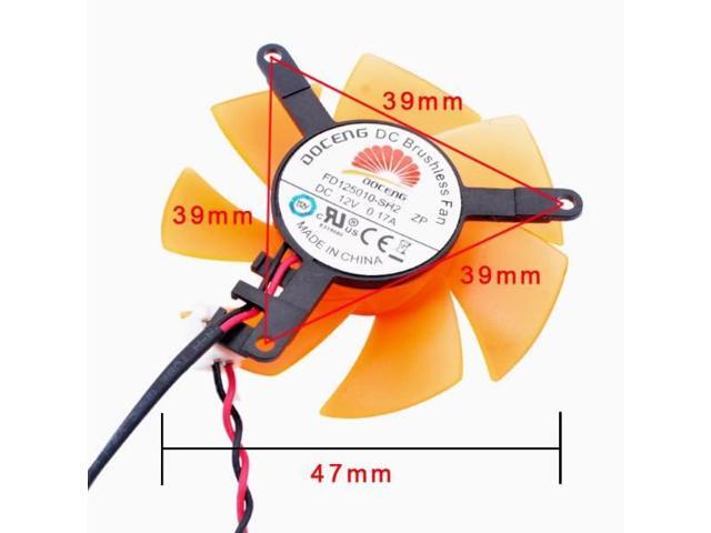 Click here for FD125010-SH2 0.17A 12V 39MM 47MM Diameter 2Pins Ho... prices