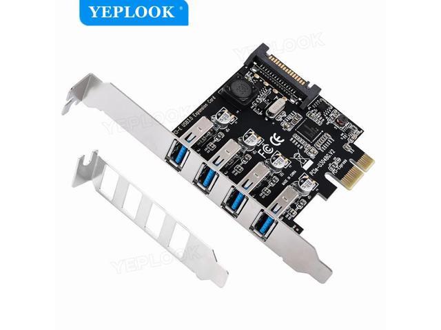 Click here for PCIe 1x 4 Ports USB3.0 5Gbps Expansion Adapter Car... prices