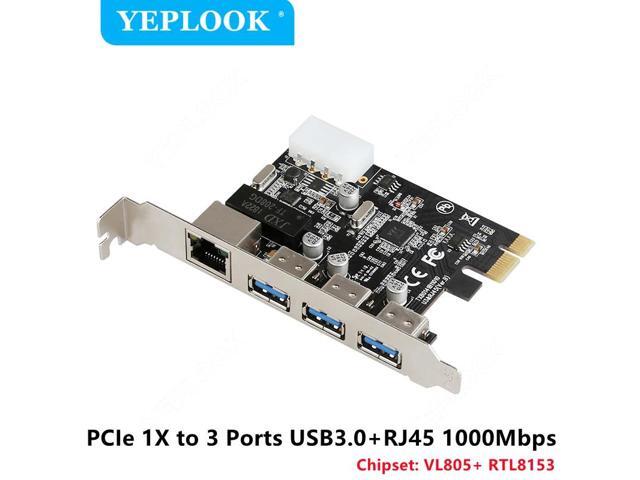 Click here for PCIe 1x to 3 Ports USB3.0 + RJ45 1000Mbps LAN Giga... prices