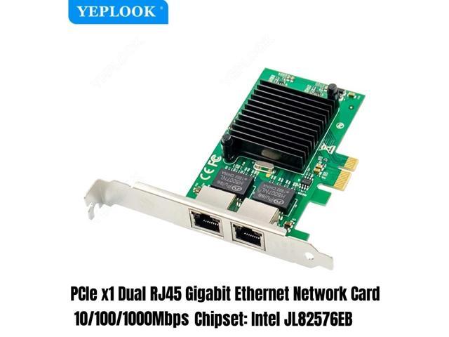 Click here for PCI-E x1 Dual Port RJ45 10/100/1000Mbps 1G Gigabit... prices