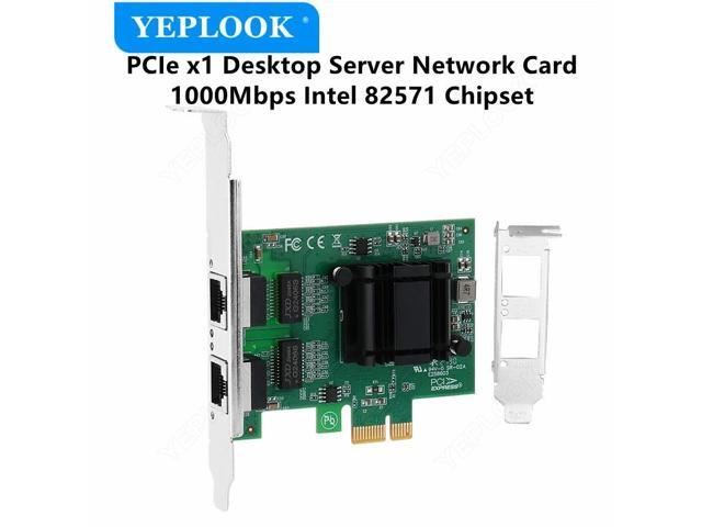 Click here for PCIe 1x Dual Port RJ45 Gigabit Network Lan Card 10... prices