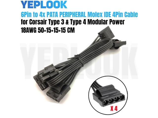 Click here for ForCorsair RMx PSU  6Pin to 4x Molex IDE 4Pin Peri... prices