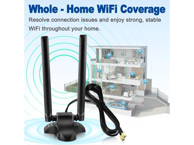 Click here for 3dbi 2.4GHz 5GHz Dual Band WiFi Antenna RP-SMA 2m/... prices