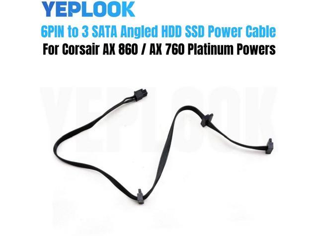 Click here for ForCorsair RMx PSU  6Pin to 3 SATA Angled HDD SSD... prices