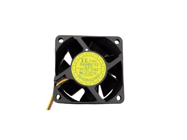 Click here for D60BV-12 12V 0.50A 6025 Cooling Fan 60X60X25MM 3-W... prices