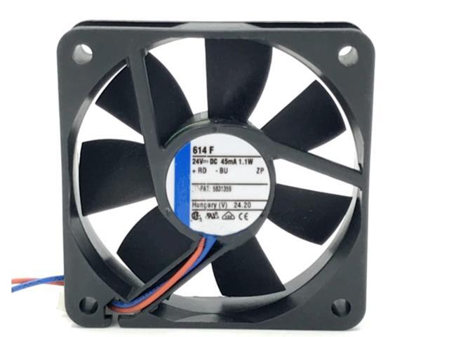 Click here for 614F 24V 45mA 1.1W 60mm 2-Wire Cooling Fan 60X60X1... prices
