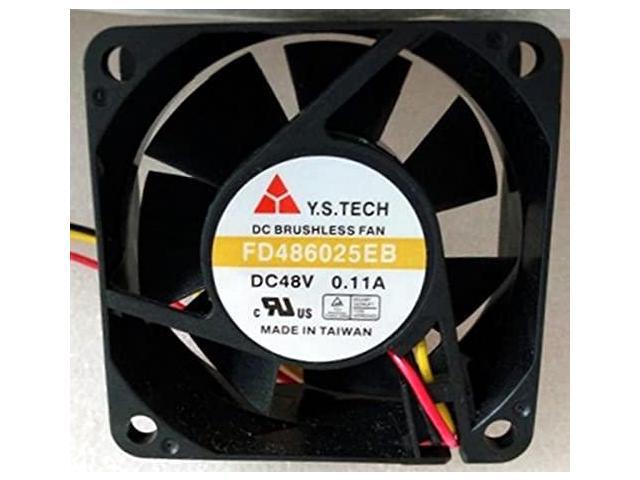Click here for FD486025EB 48V 0.11A 60×60×25mm 3-pin Cooling Fan prices