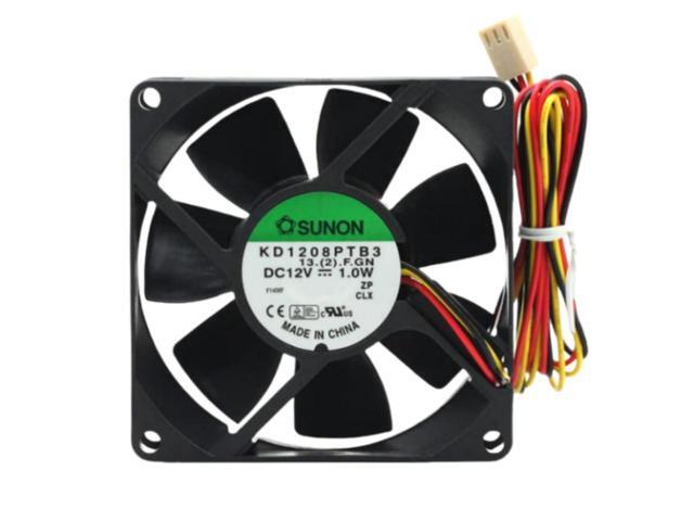 Click here for for KD1208PTB3 12V 1.0W 8025 80X80X25MM 8CM 3-wire... prices