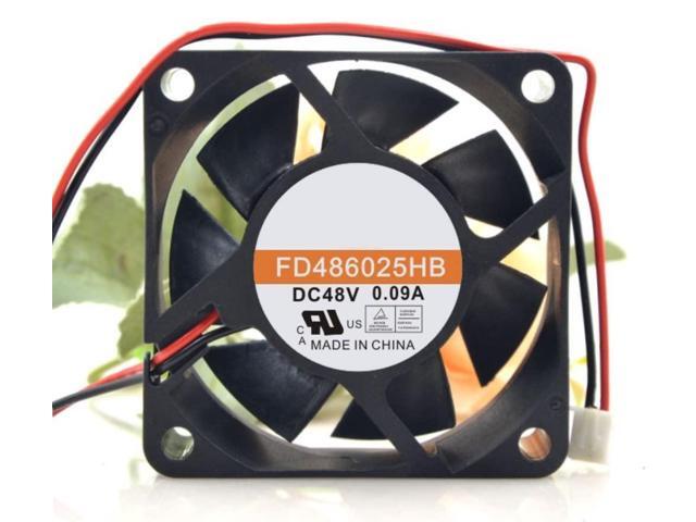Click here for for FD486025HB 48V 0.09A 2.4W 25CFM 60X60X25MM 2-W... prices