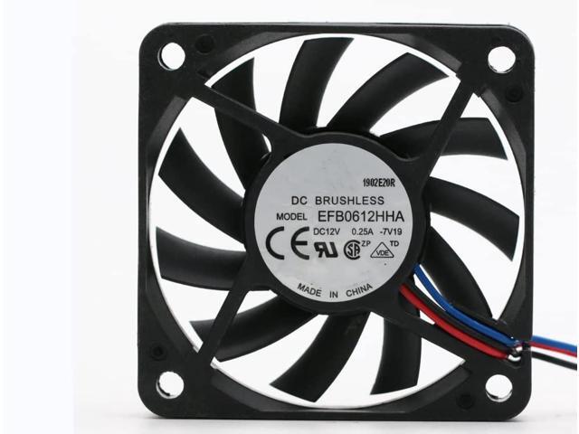 Click here for for EFB0612HHA 12V 0.25A 60X60X10MM 3-Wire Cooling... prices