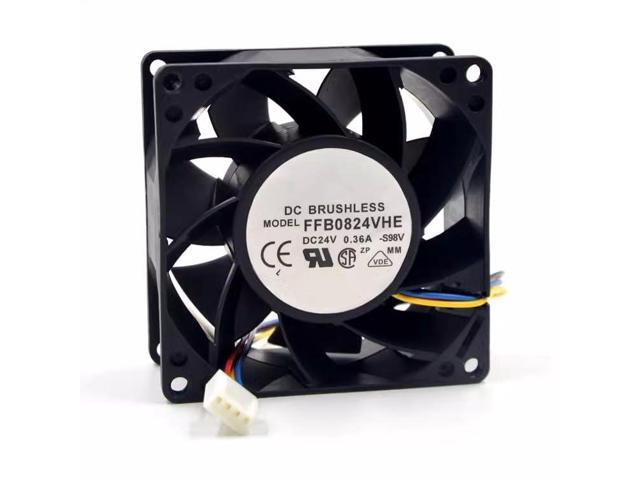 Click here for for FFB0824VHE 8038 24V 0.36A 8cm Cooling Fan prices