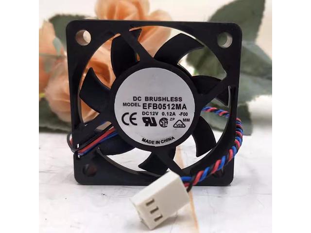 Click here for for EFB0512MA 12V0.12A 5CM cm 5010 Ultra-Thin 3-Wi... prices