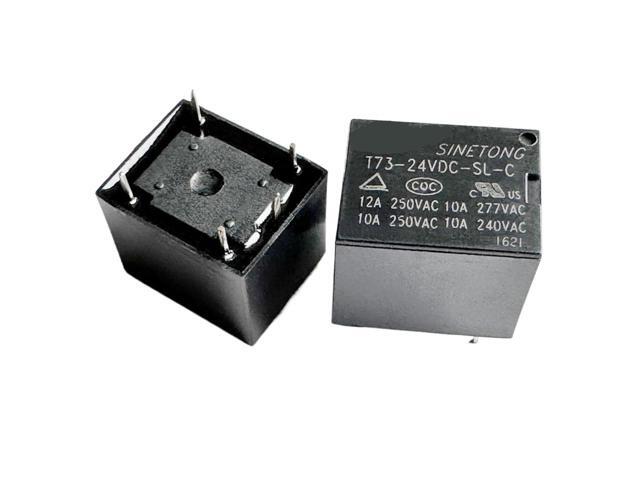 Click here for 1Pcs T73-24VDC-SL-C (T73-1C-24V-12A) Relay 5 pins prices