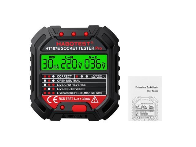 Click here for HT107 Socket Tester Pro Voltage Test RCD 5/30mA So... prices