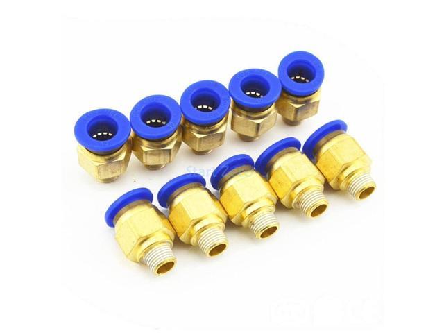 Click here for 10X 10mm Tube X 1/8 Male Thread Quick Connector Pn... prices