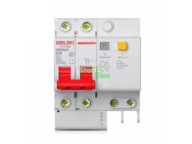 Click here for Generic 25A 2P RCBO RCD Circuit Breaker DE47LE prices