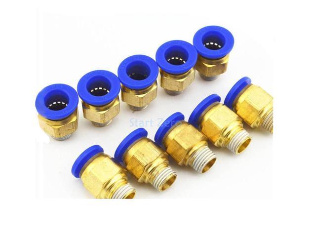 Click here for 10X 10mm Tube X 1/4 Thread Quick Connector Pneumat... prices