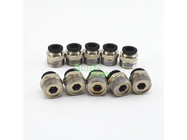 Click here for 10Pcs 10mm to 1/2 Thread Male Straight Pneumatic T... prices