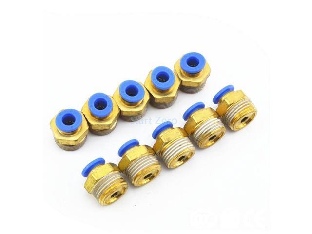 Click here for 10X 6mm Tube X 1/2 Male Thread Quick Connector Pne... prices