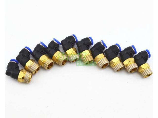 Click here for 4mm X 1/4 Thread Pneumatic Male Elbow Connector Tu... prices