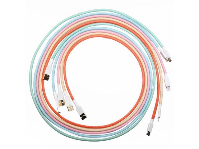 Click here for Colored sleeved Nylon USB C Cable type c USB port... prices