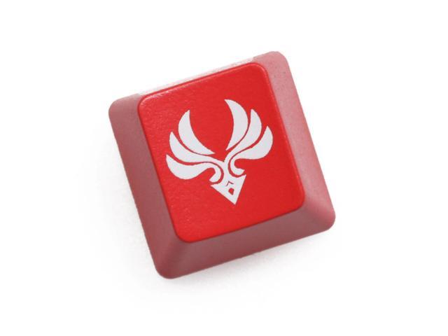 Click here for Novelty Shine Through Keycap ABS Etched black red... prices