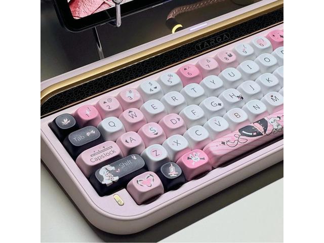 Click here for QX OTT Black Pink Keycaps for Mechanical Keyboard... prices