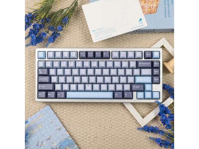 Click here for 164 Keys Keycaps Translucent Blue Color PBT+PC Dou... prices