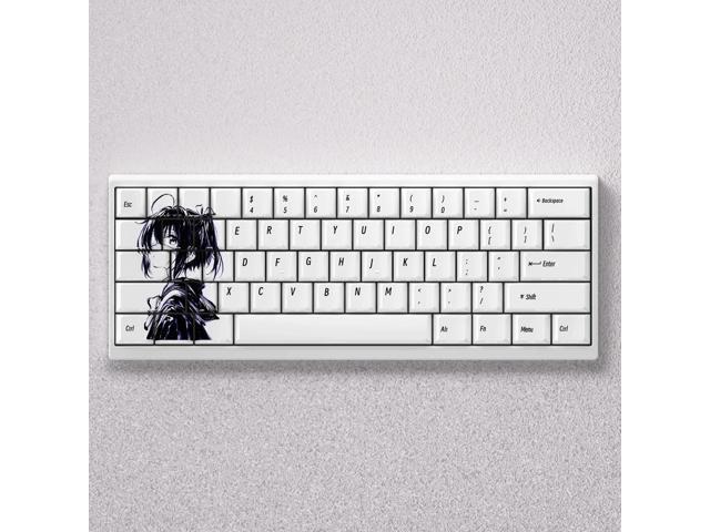 Click here for 98 Keys Anime Keycaps PBT Takanashi Rikka Dye Subl... prices