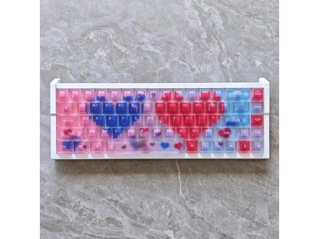 Click here for Heart Love Keycaps 115 Keys PC Fog Translucent Che... prices
