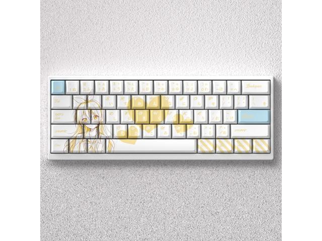 Click here for PBT Keycaps Chitoge Kirisaki Comic 73 Keys Dye Sub... prices