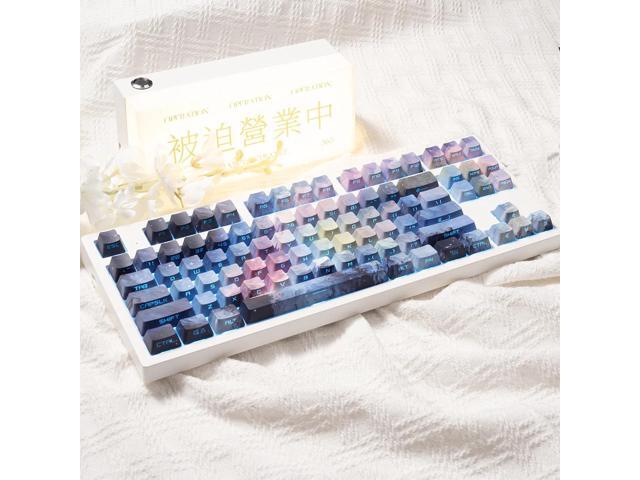 Click here for Illusory Nebula Keycaps 134 Keys PBT Five Sides Dy... prices