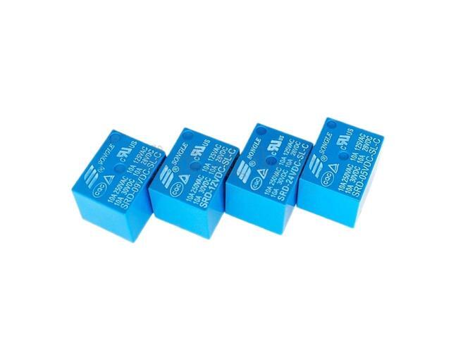 Click here for Relay SRD-03V05V 06 09V12V 24VDC-SL-A/SL-C 10A 4/5... prices