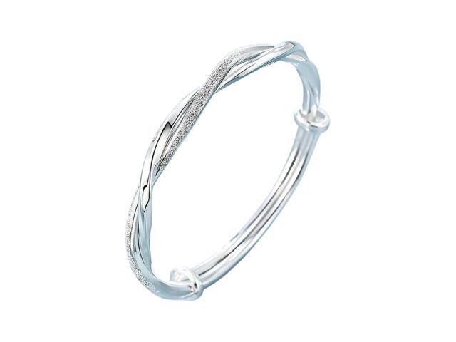 Click here for New 2026 Silver Color Original Pretty Weave Bracel... prices